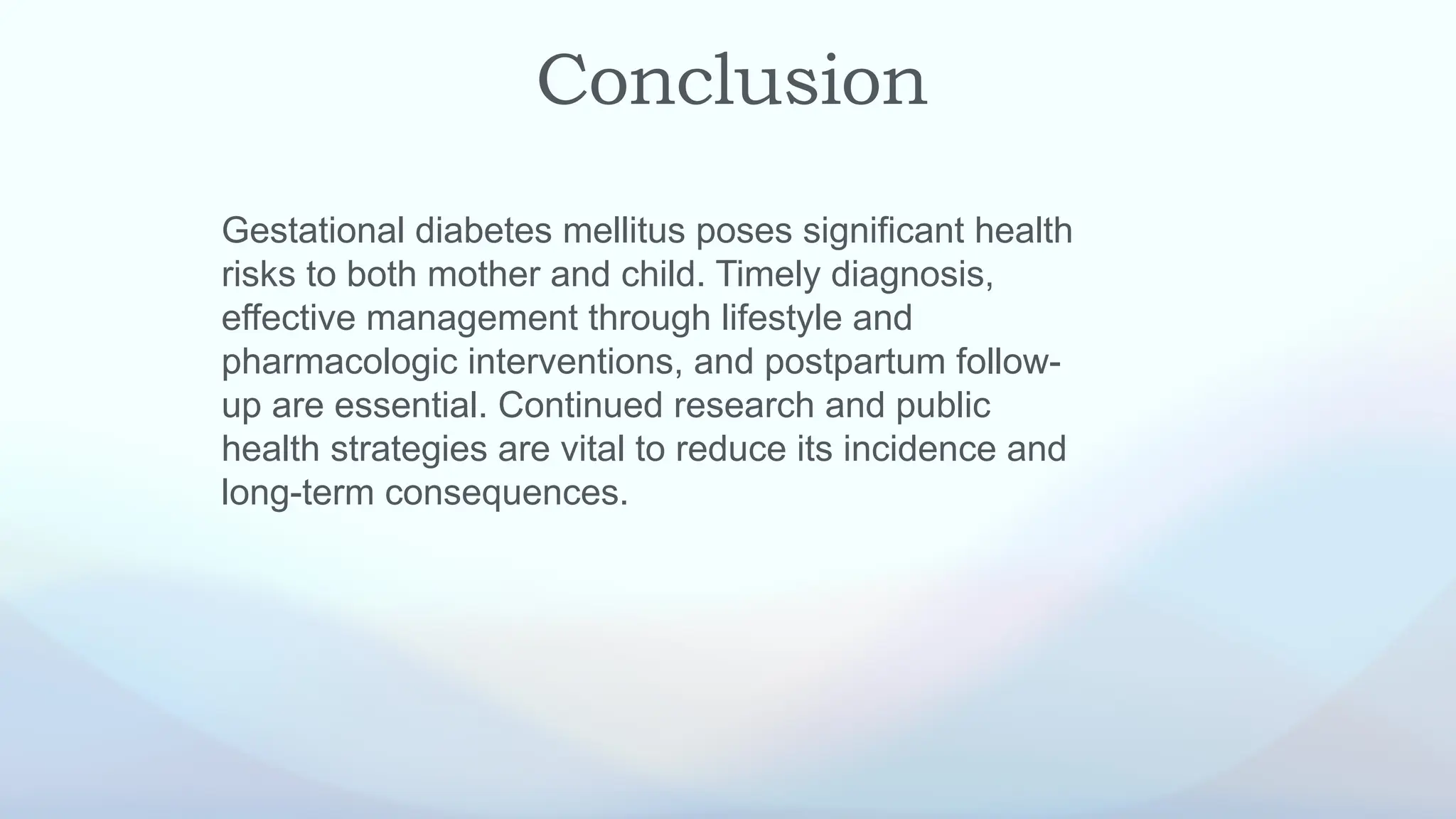 Gestational diabetes mellitus presentation | PPTX