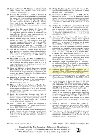 Oi vo non - prelabor rupture of membrane - acog guideline 2018 | PDF