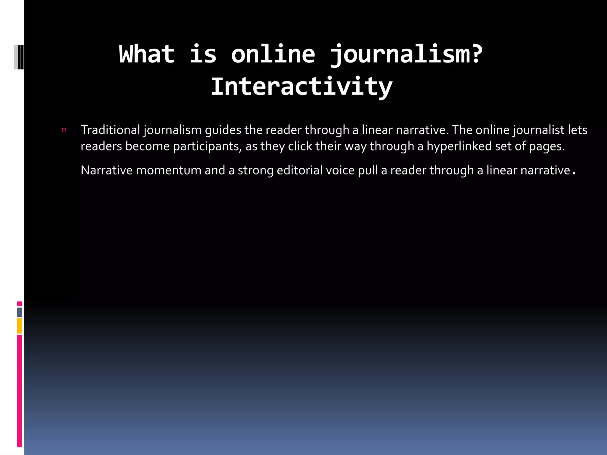 what is online journalism? | PPTX