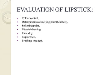 ppt on Lipstick | PPT
