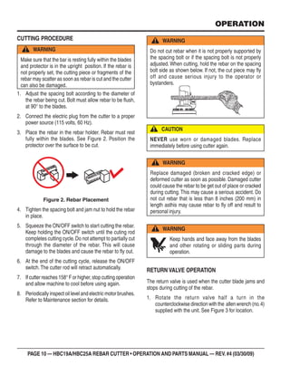 Multiquip Rebar Cutters | PDF | First Aid | Injuries