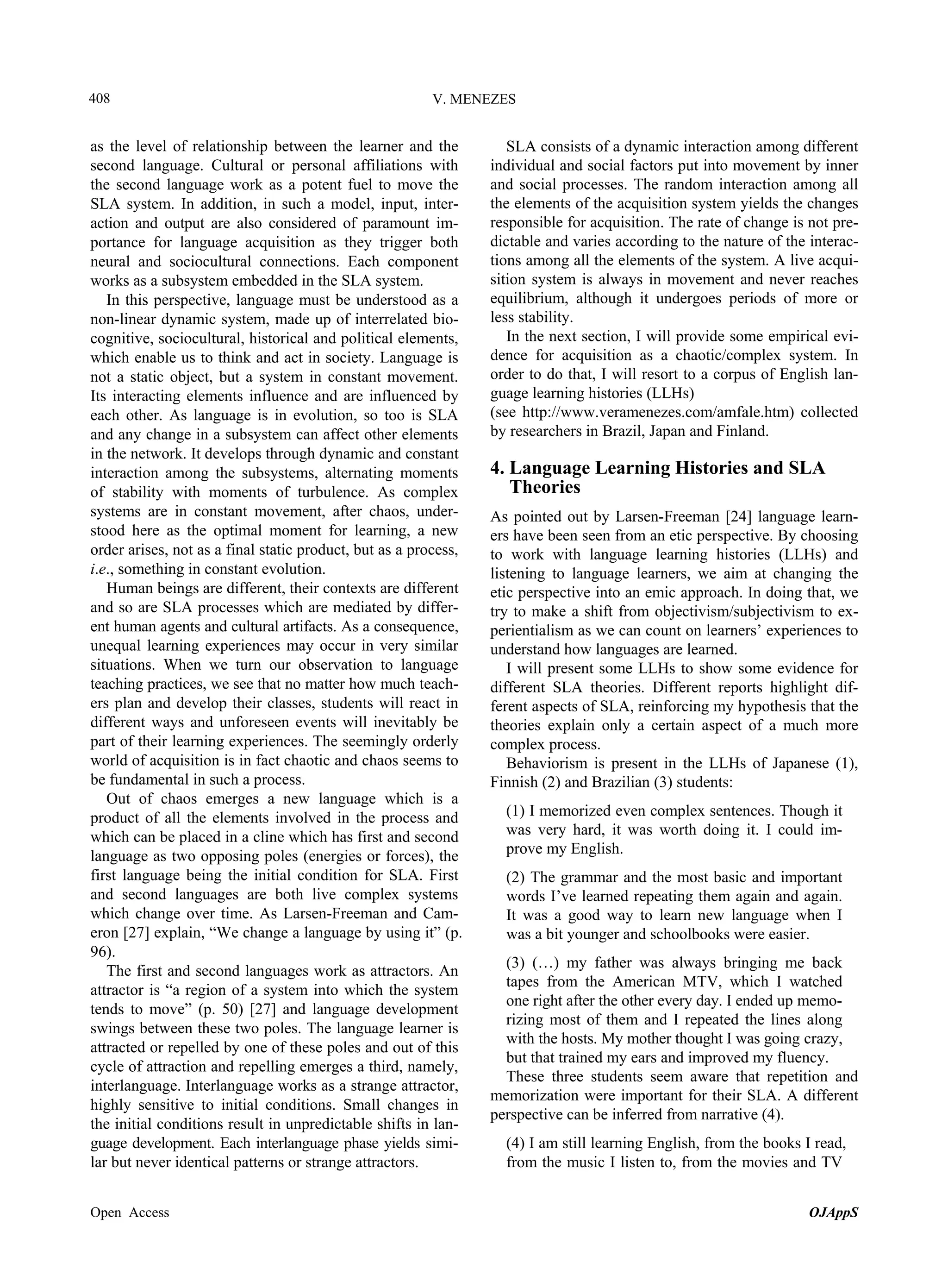 Second Language Acquisition | PDF