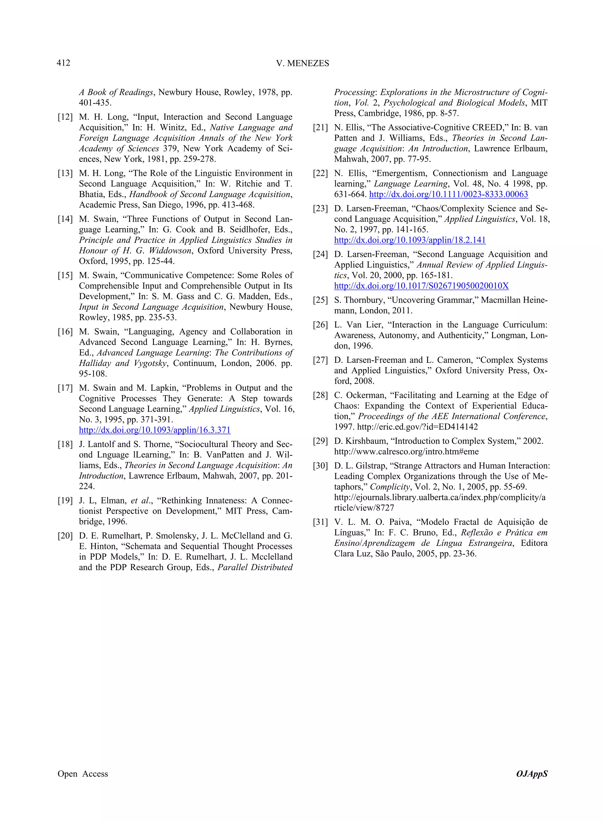 Second Language Acquisition | PDF