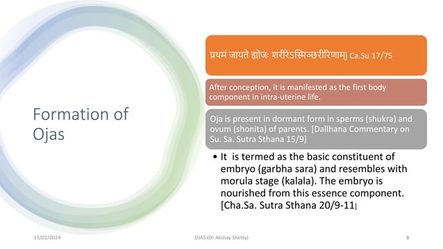 Ojas its classification .pptx by Dr Akshay Shetty | PPTX