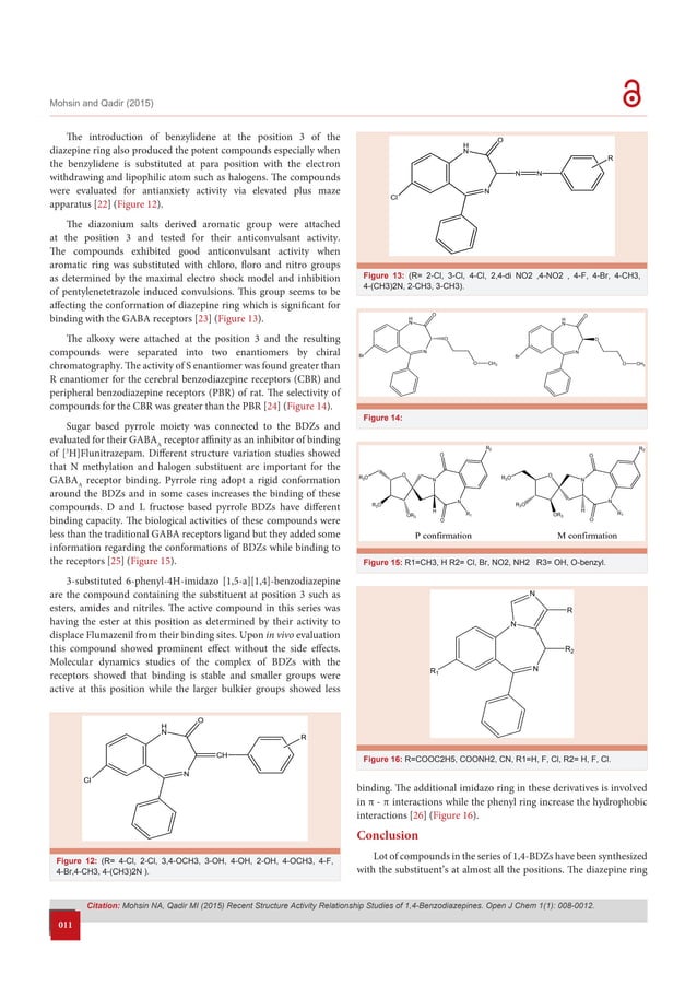 Recent Structure Activity Relationship Studies of 1,4-Benzodiazepines | PDF
