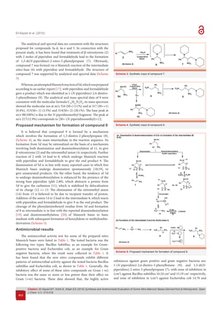 Synthesis and Antimicrobial Evaluation of Some Nitro-Mannich Bases Derived from β-Nitrostyrene | PDF