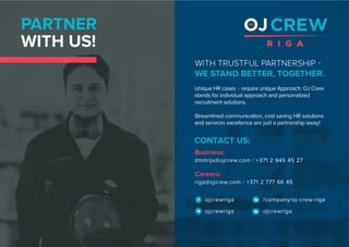 OJ Crew Riga Presentation | PDF
