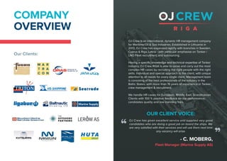OJ Crew Riga Presentation | PDF
