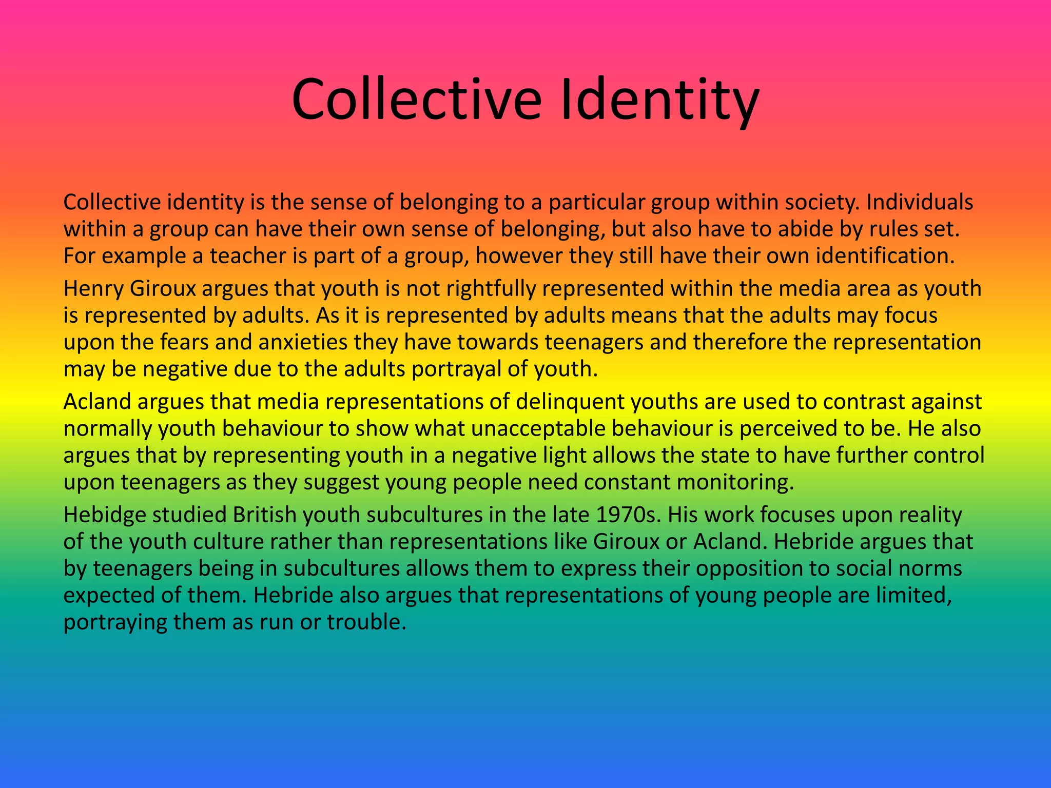 Collective identity | PPT