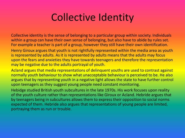 Collective identity | PPT