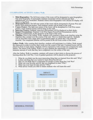 Cold War Unit Plan | PDF