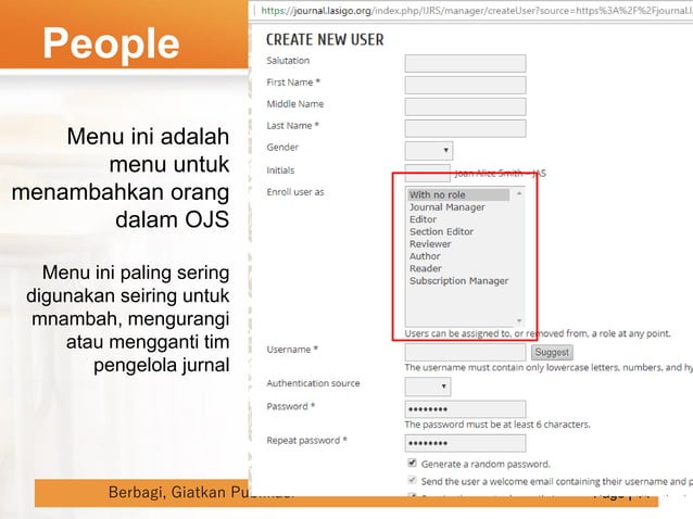 OJS FOR BEGINNER | PDF