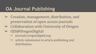 OSU Libraries and Press OJS Training | PPT