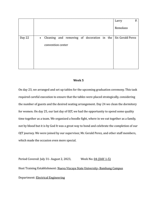 OJT-Narrative-Report.docx | Vocational Training | Careers