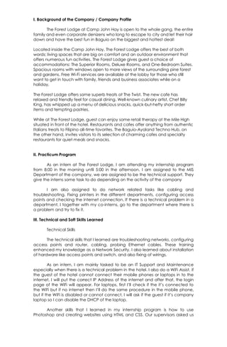 Ojt report | PDF