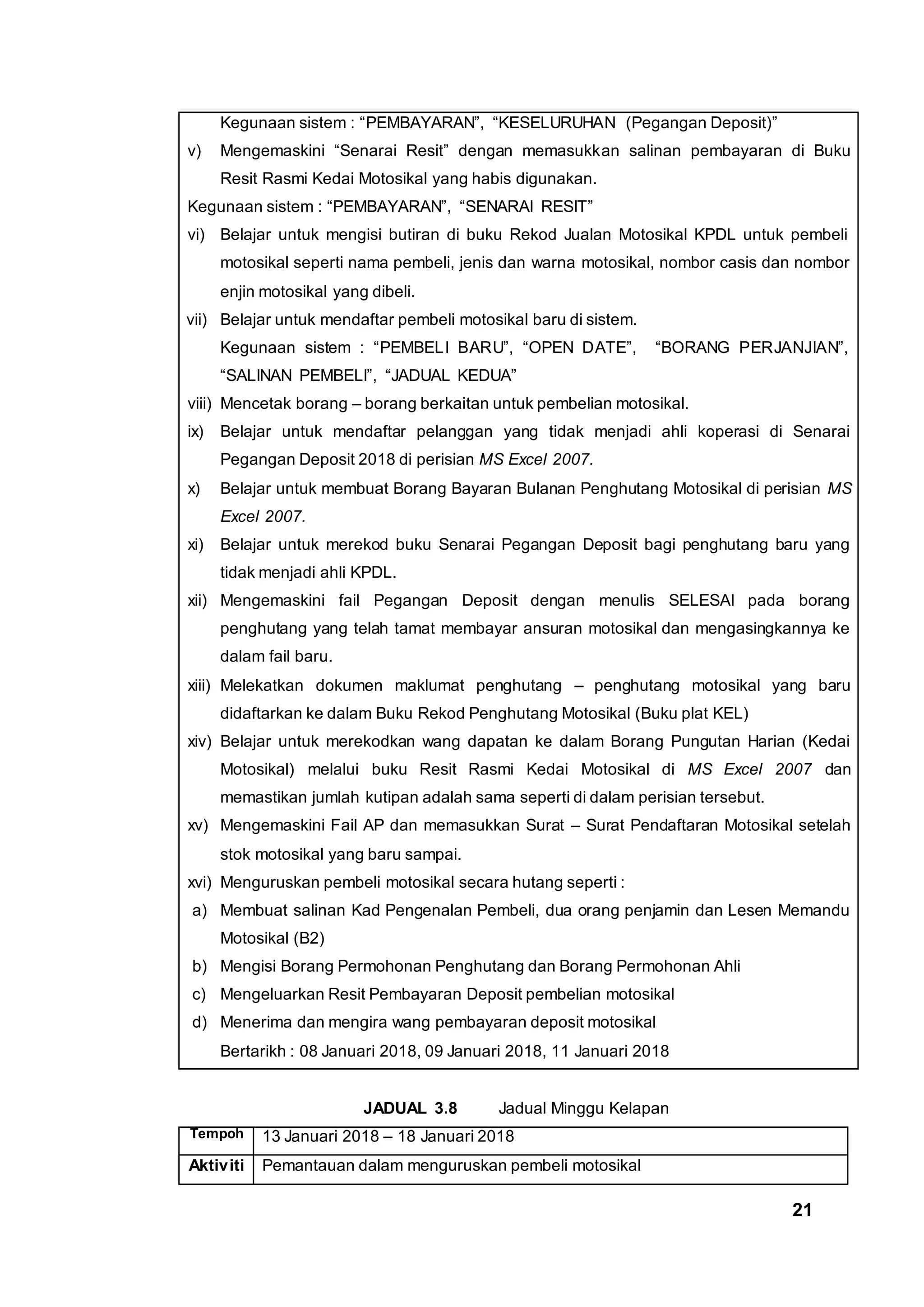 Kolej Vokasional Langkawi Laporan Latihan Industri / Praktikal ...