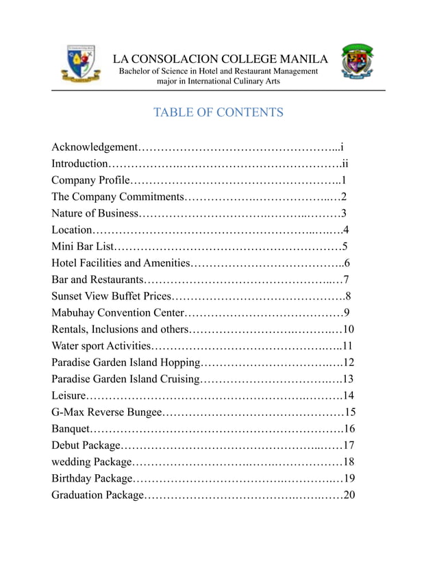 OJT portfolio | PDF | Hospitality Industry | Industries