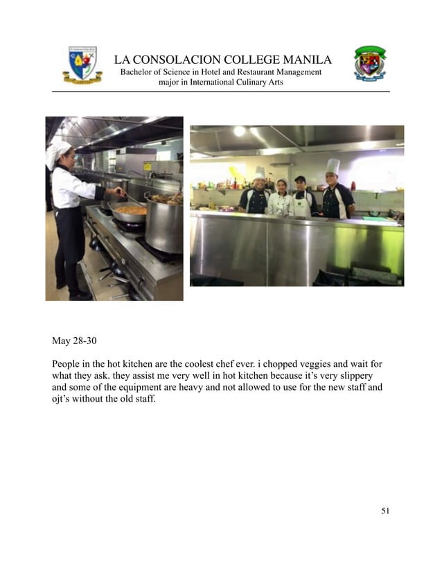 OJT portfolio | PDF | Hospitality Industry | Industries