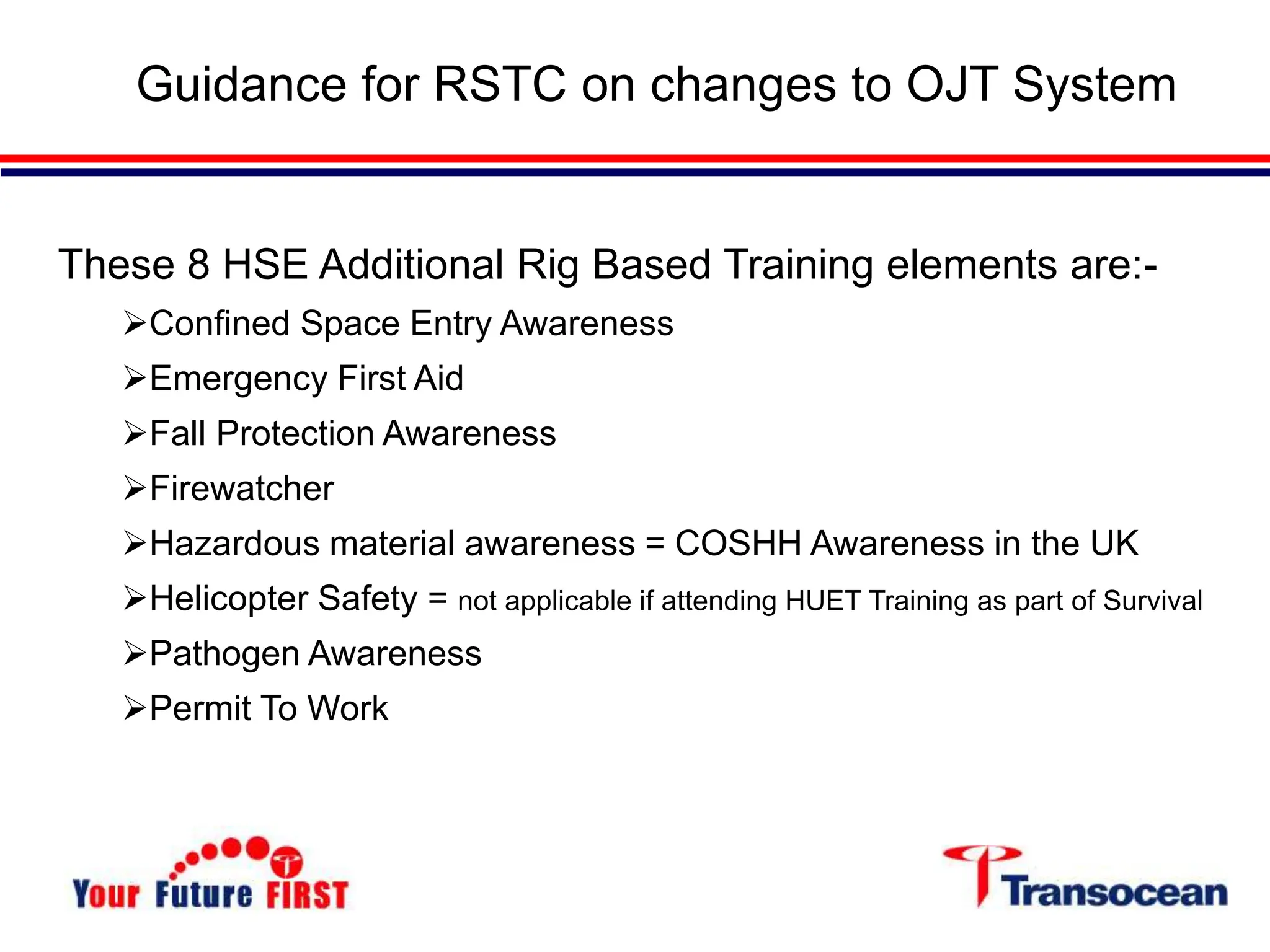 OJT INSTRUCTIONS FOR RSTC.ppt is a presentation | PPT