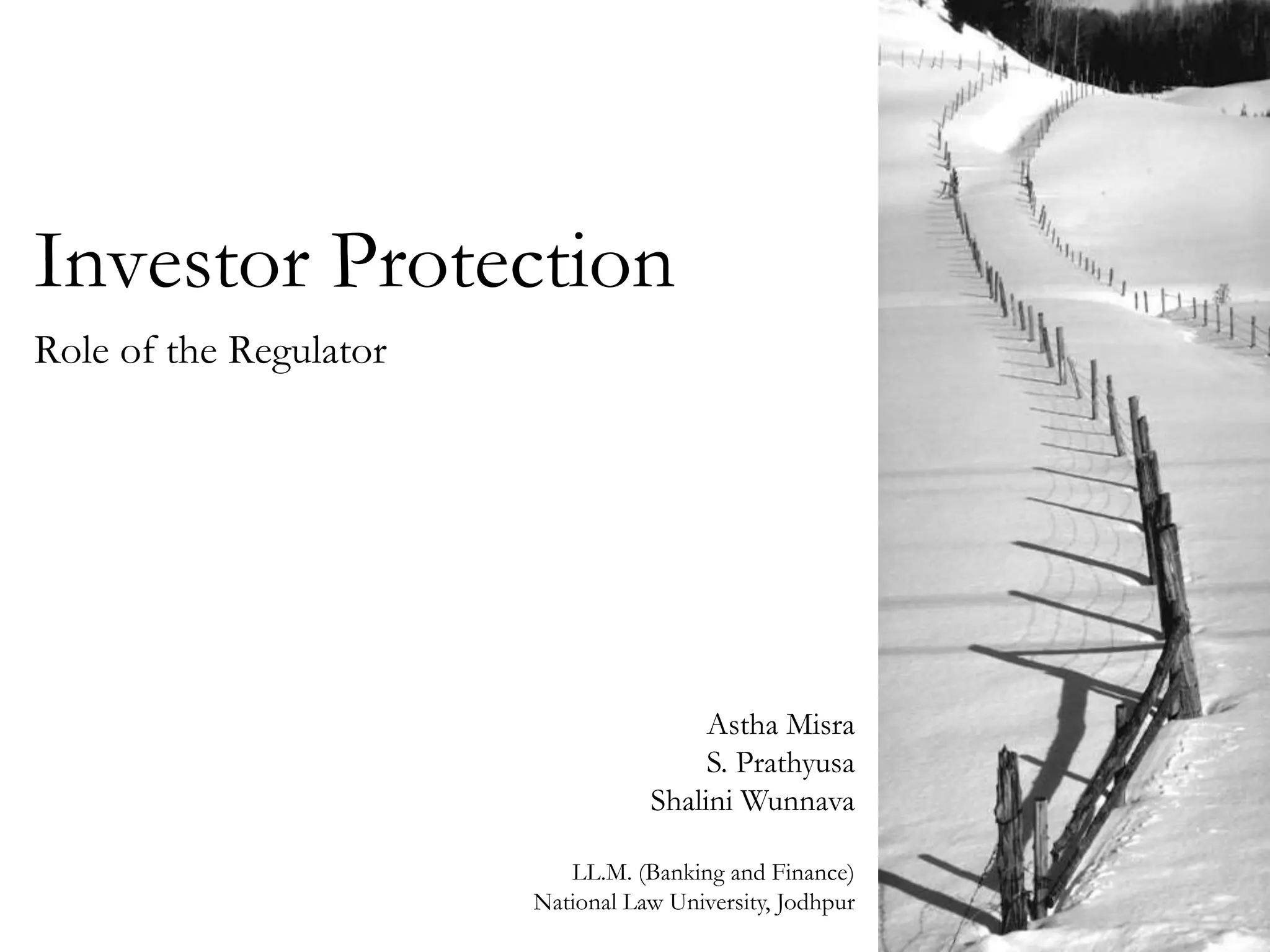 Investor protection | PPTX