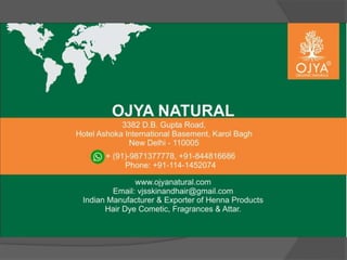 OJYA HERBAL NATURAL - INDIA TOP HAIR CARE PRODUCTS | PPSX