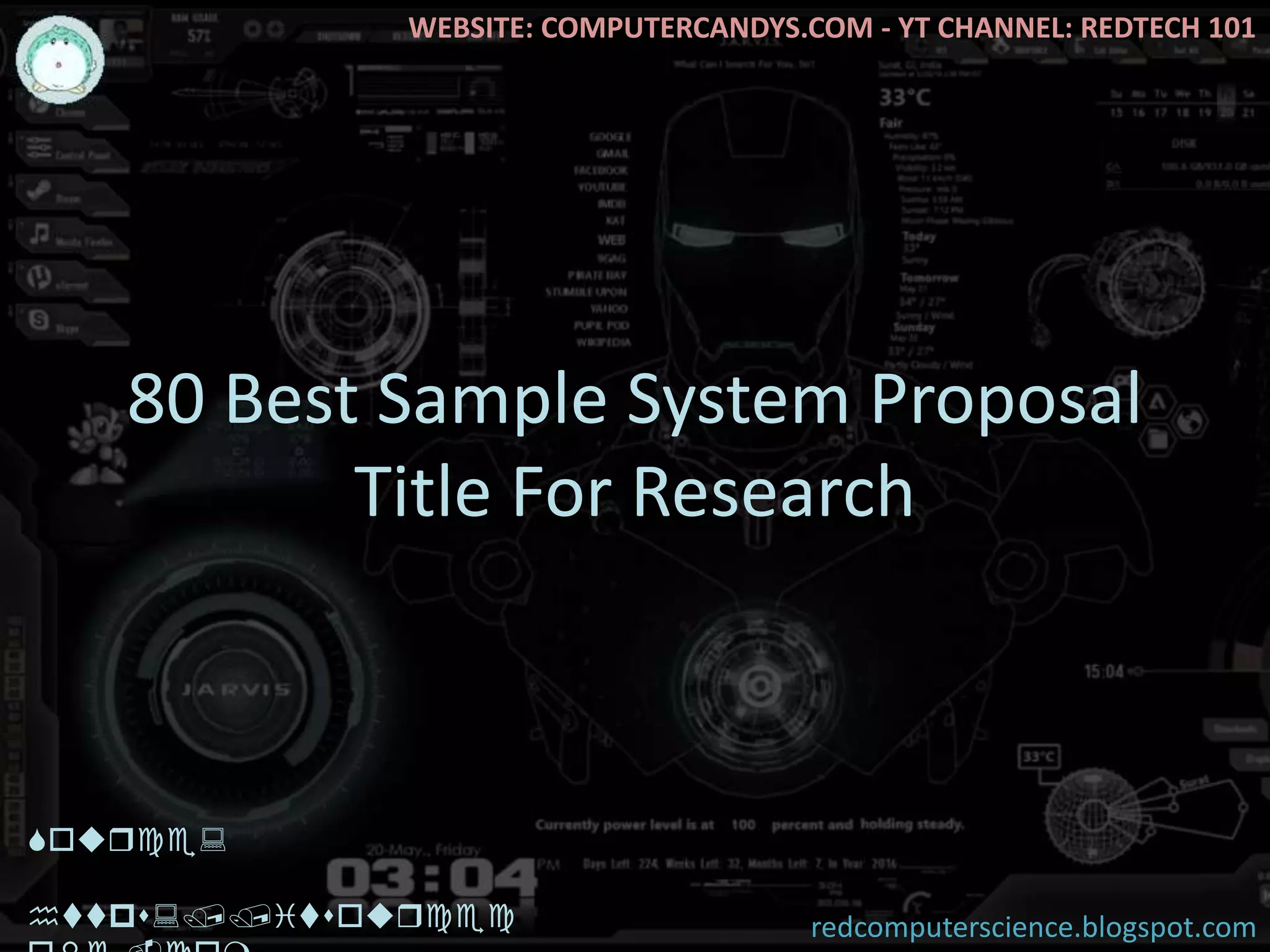 80 best sample system proposal title for research - computer technology ...