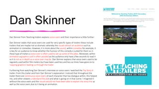 Sound in trailers | PPTX