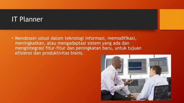 Profesi bidang Teknologi Informasi | PPTX
