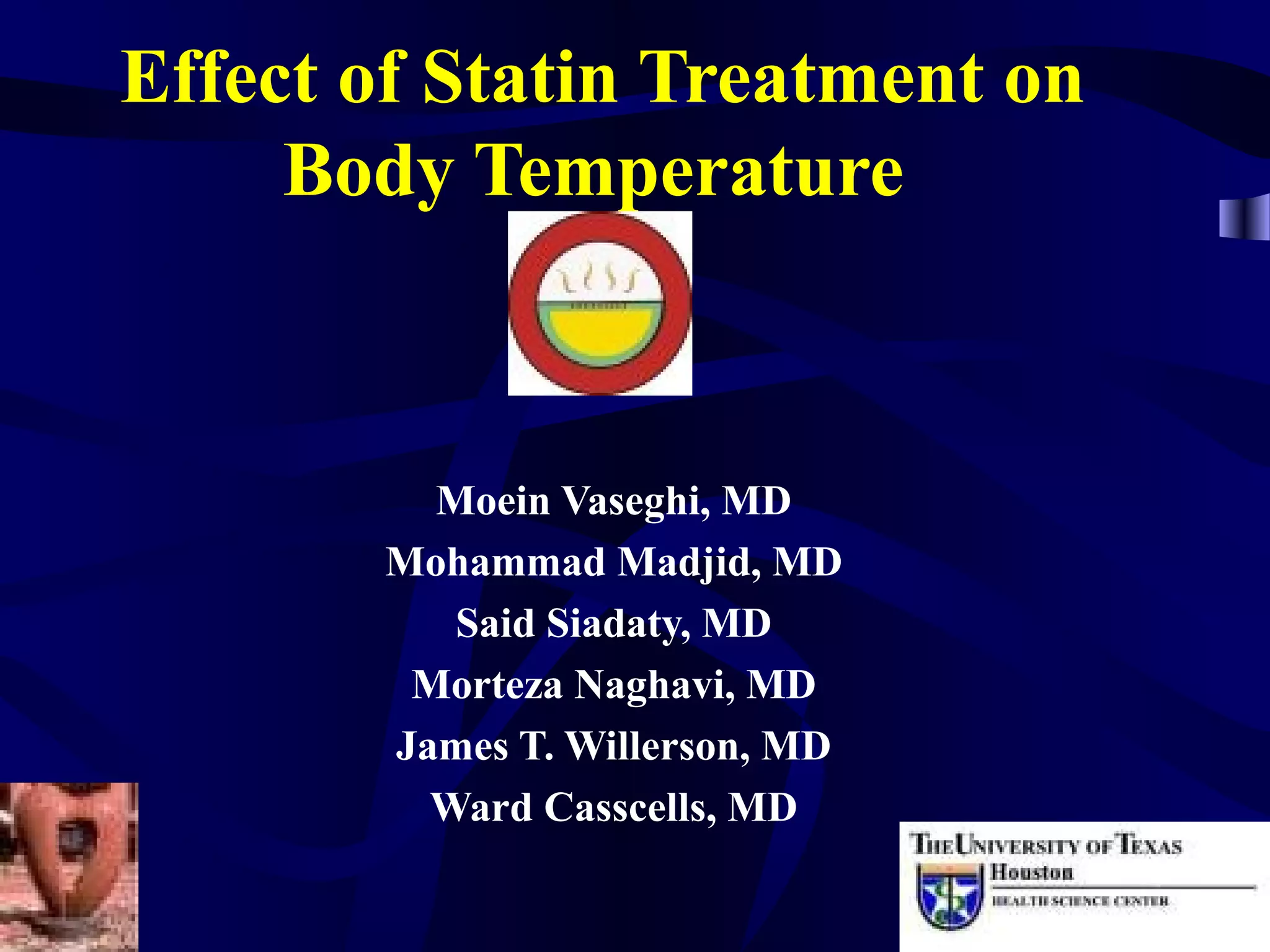 Effect of statin on body temperature | PPT