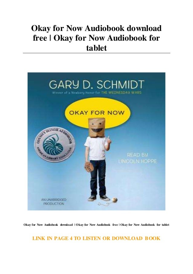 Okay for Now Audiobook download free | Okay for Now Audiobook for tab…