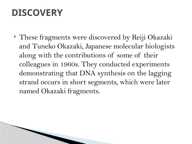 OKAZAKI FRAGMENTS presentation slide.pptx