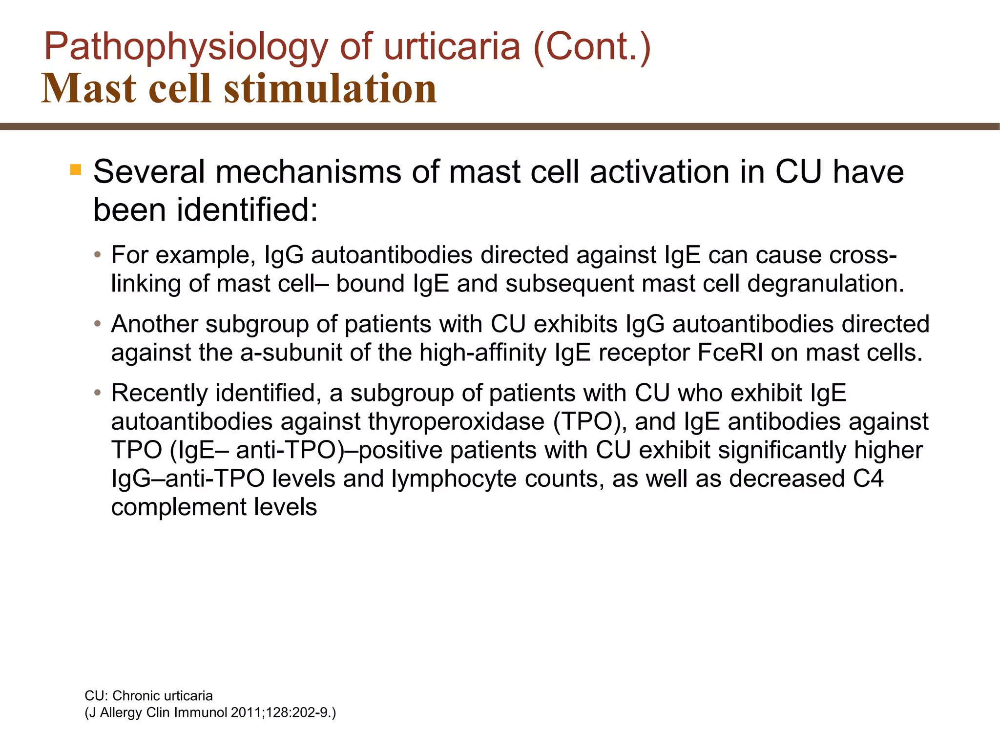 chronic urticaria | PPTX