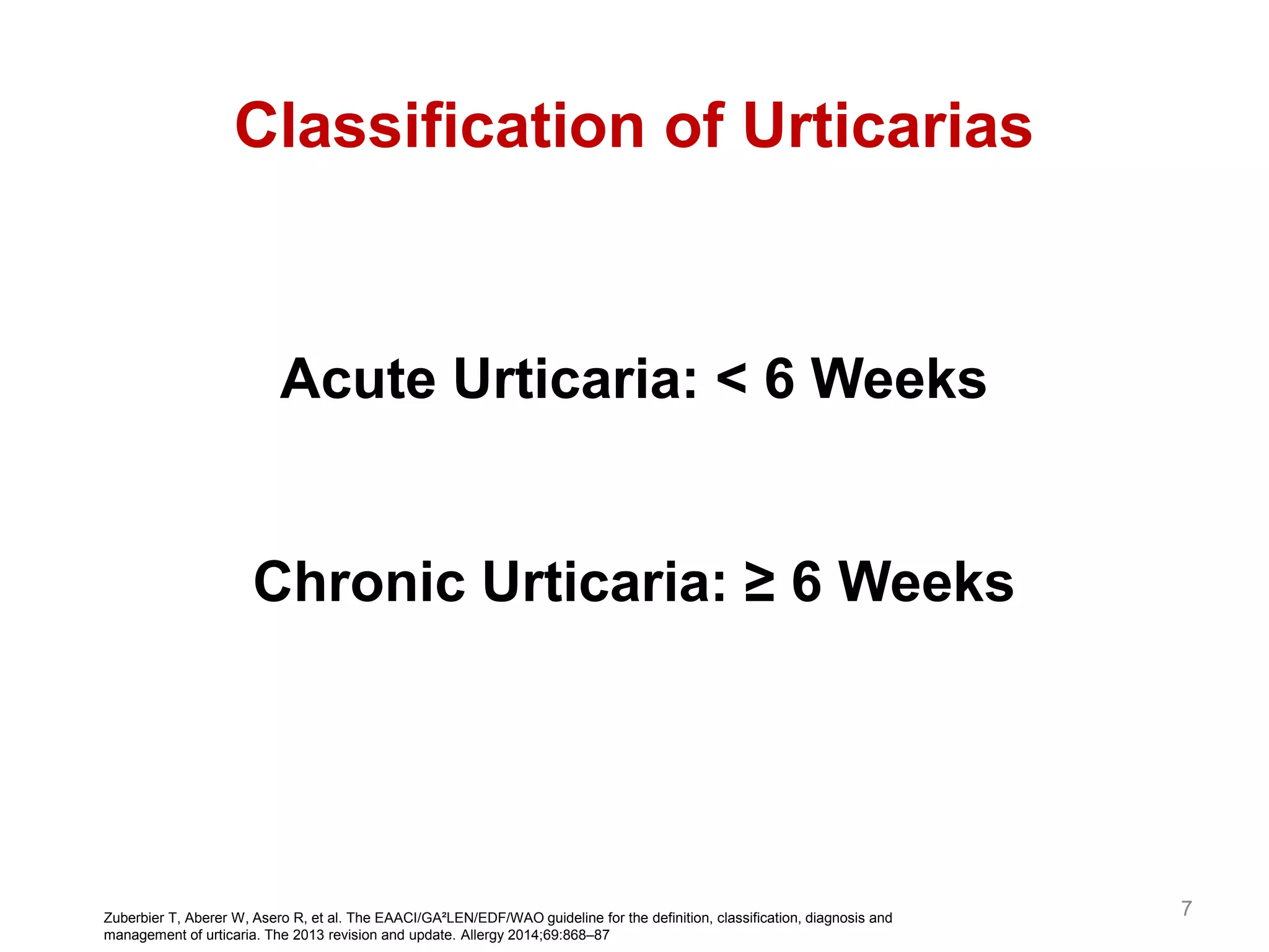 chronic urticaria | PPTX