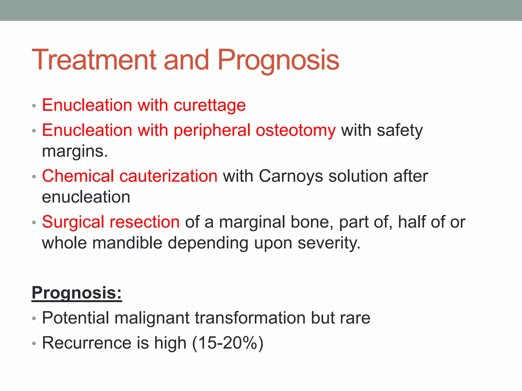 Odontogenic keratocyst- A case presentation | PPTX