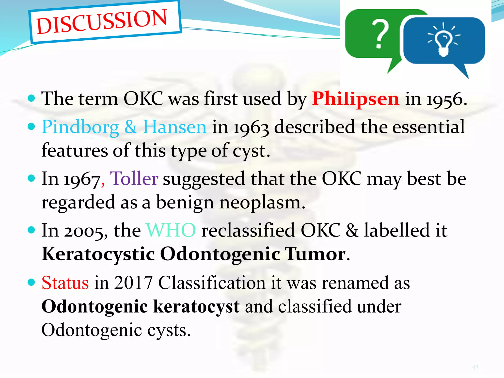 OKC...... a case report.... | PPTX