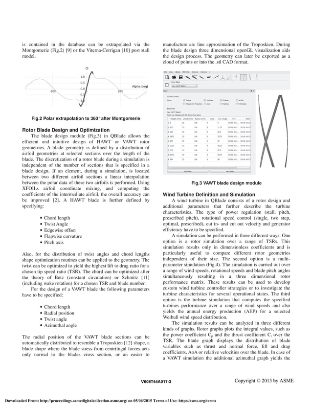 Development and application of a simulation tool for vertical and horizontal axis wind turbines ...