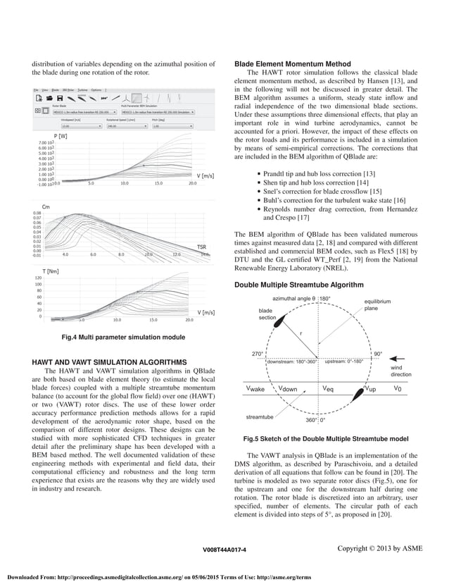Development and application of a simulation tool for vertical and horizontal axis wind turbines ...