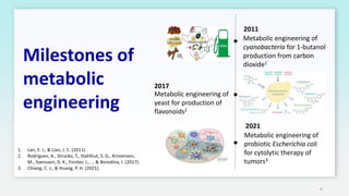 Metabolic engineering: road to a sustainable future | PPTX