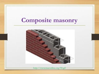 Types of masonry and its failure types | PPTX