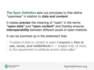 Open Knowledge Foundation pechakucha | PDF