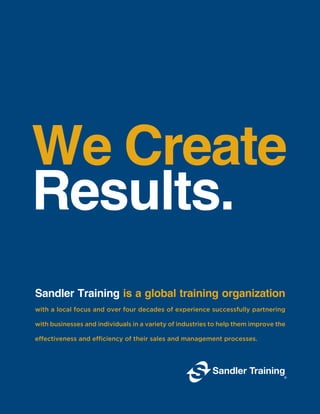 Sgmd sandler overview brochure | PDF