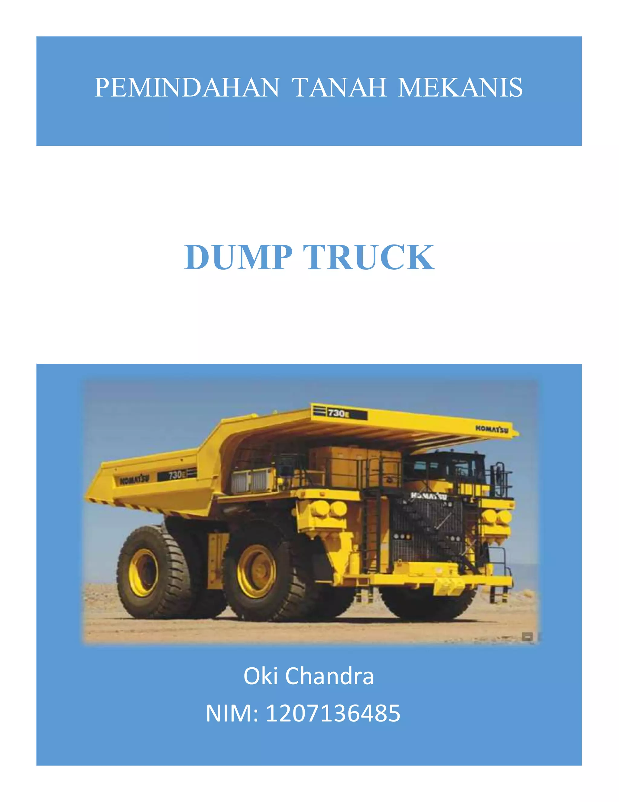 MAKALAH ALAT BERAT (DUMPTRUCK) | DOCX
