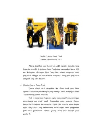MAKALAH ALAT BERAT (DUMPTRUCK) | DOCX