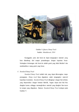 MAKALAH ALAT BERAT (DUMPTRUCK) | DOCX