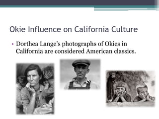 Okie Migration | PPTX | Music | Entertainment
