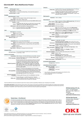 ES4192dnMFP Specifications | PDF