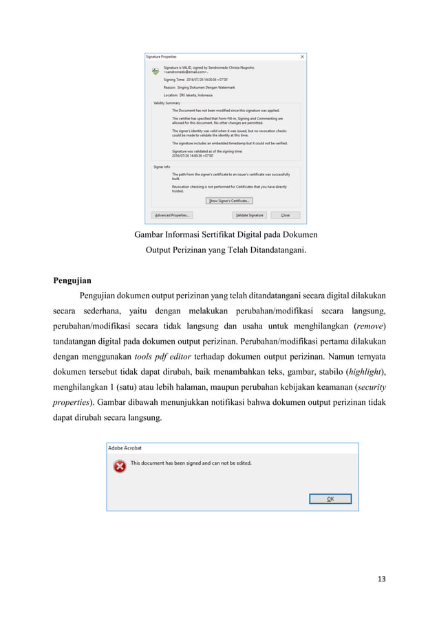 (paper) Implementasi Digital Signature pada E-Government | PDF