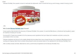 Okinawa belly flat tonic and health fitness | PDF