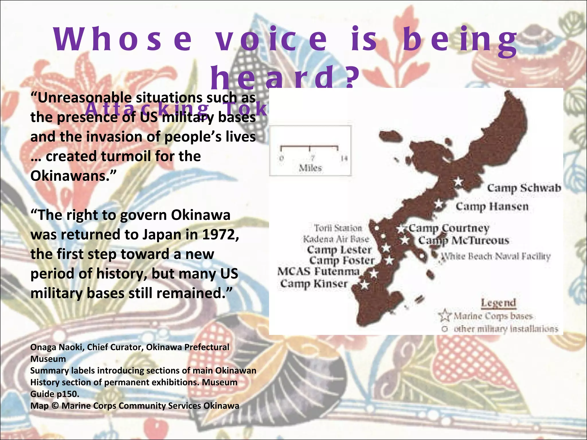 Okinawa museum presentation travis seifman | PPT