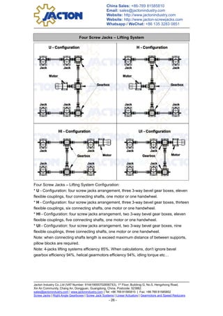 industrial crank table base lift mechanism with adjustable height | PDF